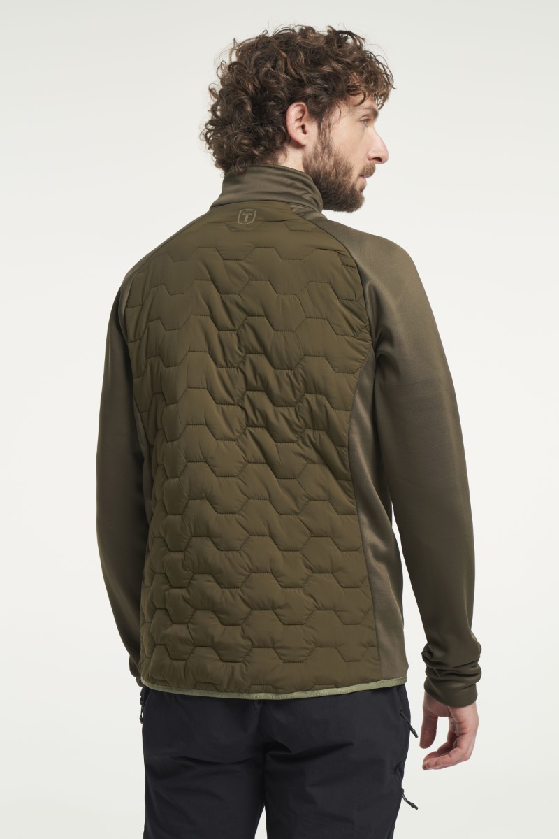 Tenson Mens TXlite Hybrid Zip | 858_dark_olive | XXL | 7333020165156